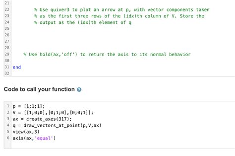 take a point and a matrix whose columns are vectors