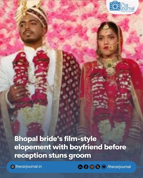In A Dramatic Turn Of Events A Bride Eloped With Her Boyfriend On The