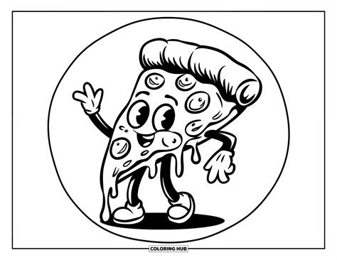 75 Dibujos De Pizza Para Colorear Para Niños Y Adultos Pdfs Gratis