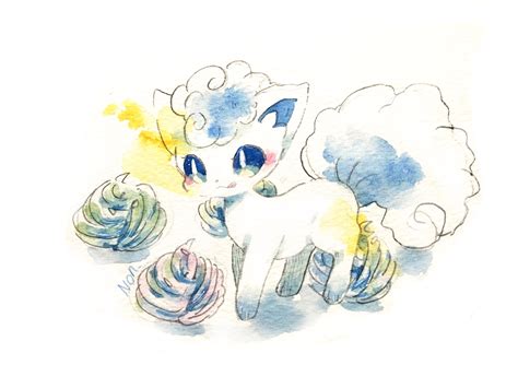 Alolan Vulpix Pokemon Drawn By Non Kumakawayusu Danbooru