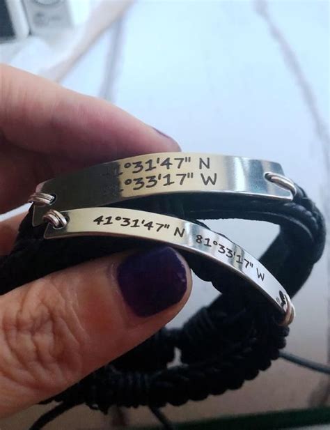 Custom Matching Bracelet For Couples Long Distance Jewelry Ts