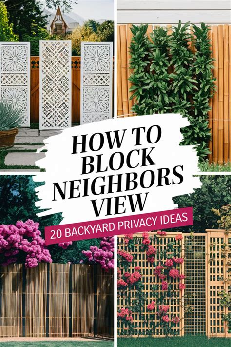 20 Diy Backyard Privacy Screen Ideas To Block Neighbors View