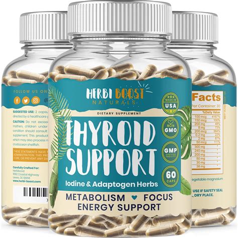 Thyroid Support For Women With Iodine 1069mg Extra Strength Supplement