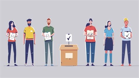 Empowering Democracy Diverse Group Of People Voting For Freedom