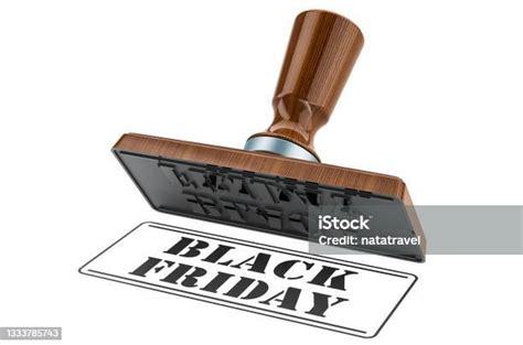 블랙 프라이데이 스탬프 나무 스탬퍼 텍스트 검은 금요일 흰색 배경에 고립 된 3d 렌더링 밀봉 계산대에 대한 스톡 사진 및 기타 이미지 Istock