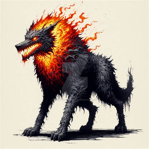 Hell Hound Dnd Adoptable Dark Fantasy Art 6 By Aicraftadoptables On Deviantart