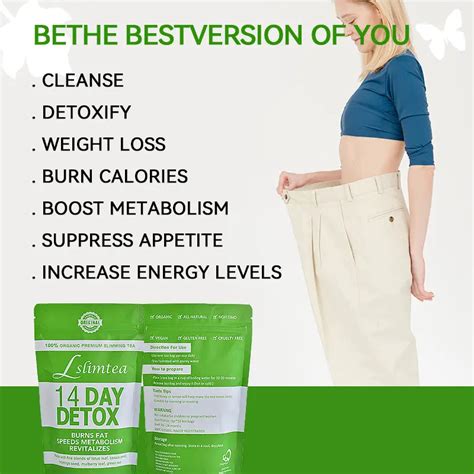 14 Day Detox Slim Tea Burn Fat And Boost Metabolism Natural Cleanse