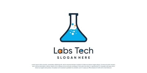 Premium Vector Labs Logo Design Template With Technology Style