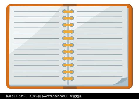 卡通摊开的本子元素图片下载红动中国