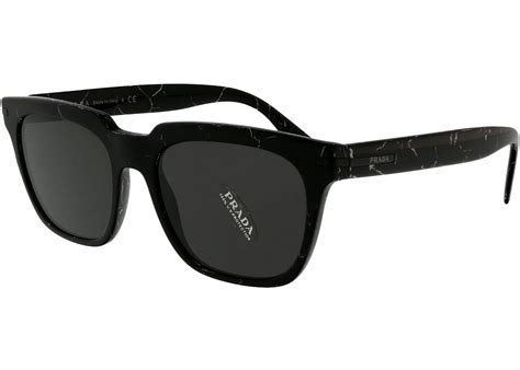 Prada Rectangular Sunglasses Black Marbledark Grey 0pr 04ys 05w731