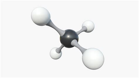 3d Methane Molecule With Pbr 4k 8k Model Turbosquid 1944557
