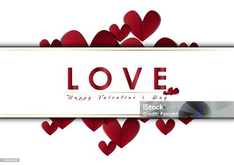Valentines Elegant Love Abstract Background Vector Stock Illustration