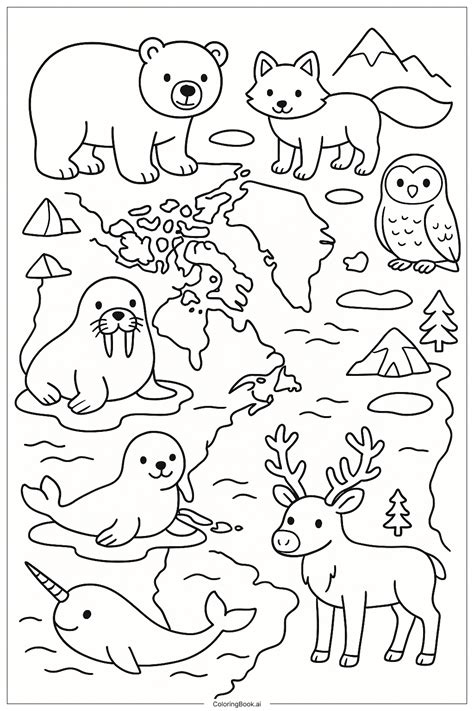 Dibujos Para Colorear Del ártico