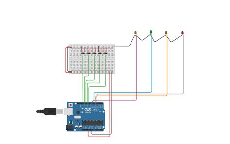 Circuit Design Line Follower Tinkercad