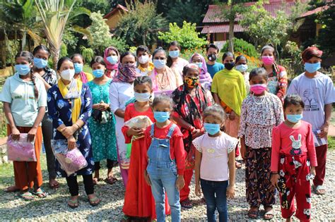 Distribution Of Dashain Clothes For Sos Bahini Kaski