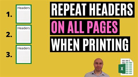 Repeat Header And Footer On Each Page In Excel At Timothy Votaw Blog