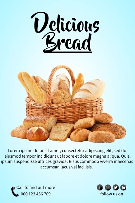 Delicious Bread Ads Template Postermywall