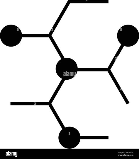 Molecule Icon With Hexagon Legs Illustration Design Stock Vector Image