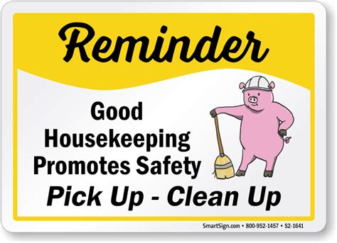 Housekeeping Reminders At Robbin Carpenter Blog