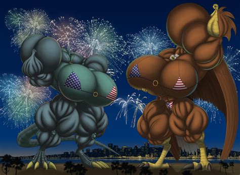 Rule 34 2girls 4th Of July Abs American Flag Bikini Biceps Big Breasts Big Muscles Bikini Bird