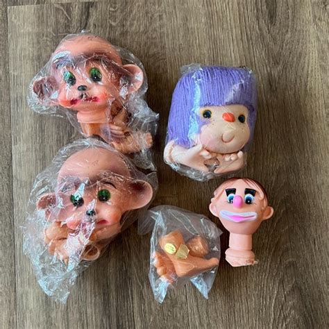 Vintage Doll Toys Vintage Mitzy Clown And Monkey Doll Parts 7s
