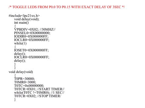 Timer Counter In Arm7 Lpc2148 Pptx