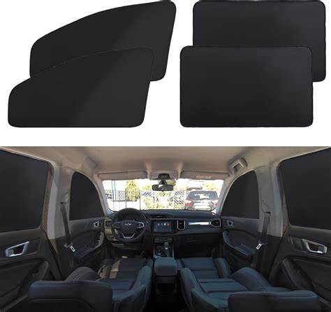 Car Window Shades 4 Pcs Car Privacy Curtains 100 Block Light Car