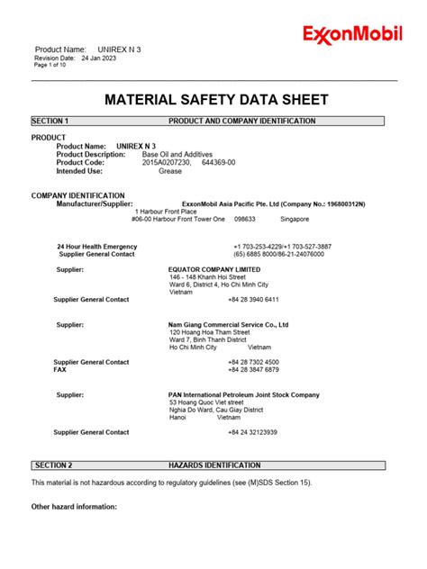 Msds926981 Download Free Pdf Personal Protective Equipment Hygiene