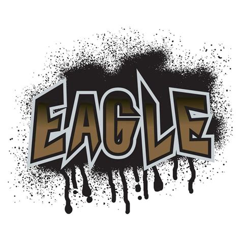 Eagle Text Graffiti Street Art 29883576 Vector Art At Vecteezy