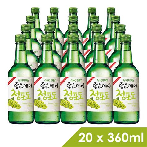 Good Day Jinro Soju Mix And Match X 20 Bottles X 360ml 14 Flavours Available [jinro