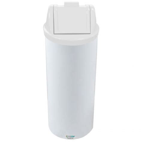 Lixeira Plastica 50l C Tampa Basculante Branco South Safe