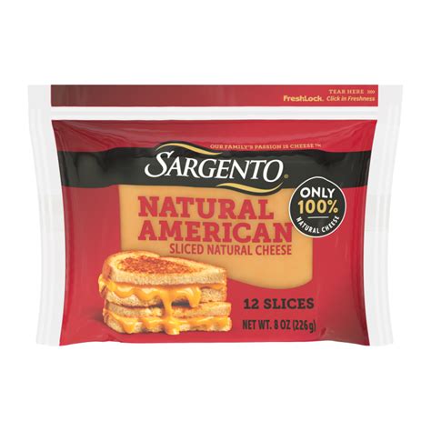 Sargento® Natural American Sliced Cheese, 12 Slices | Sargento® Foods Incorporated