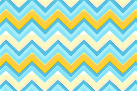 Premium Ai Image A Blue And Yellow Zigzag Pattern With White And