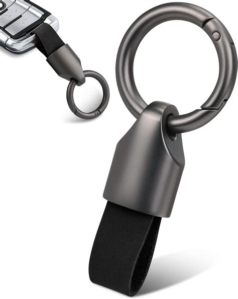 Whtawtaw Car Key Chain Ring Clip Universal Detachable Leather Car
