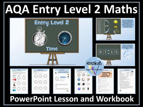 Aqa Entry Level 2 Maths Time Teaching Resources