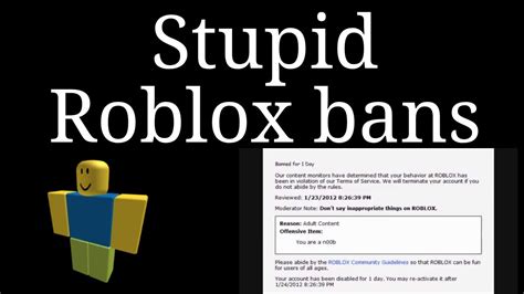 Stupid Roblox Bans Youtube