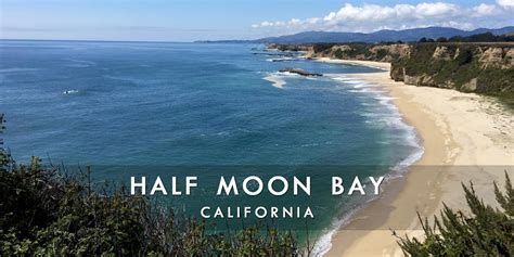 Half Moon Bay California Map Coastal Town And Beaches