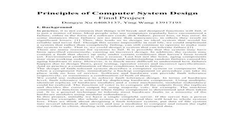 Pdf Principles Of Computer System Design Dokumentips