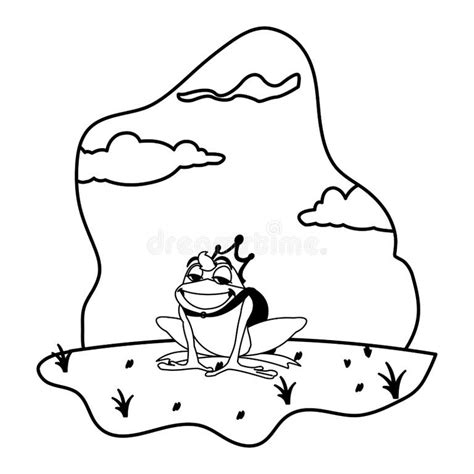 Toad Prince In Garden Fairytale Character Stock Illustration Illustration Of Fantasy Princess