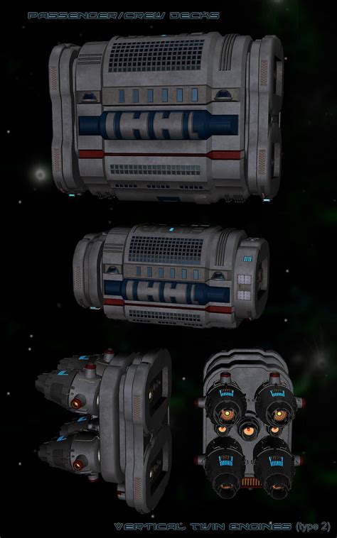 Space Ship Constructor Set 3 3d Models Simon 3d