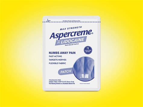 Lidocaine Pain Relief Patch Aspercreme® Pain Relief Products