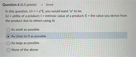 Solved Question 6 05 ﻿pointsin This Question