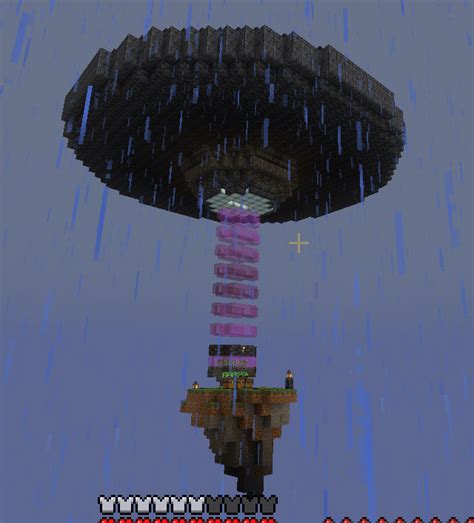 A Ufo I Made Around My Creeper Farm Rminecraftbuilds