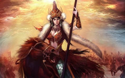 Epic Fantasy Woman Warrior Hd Wallpaper 2000x1250 Wallpaper Abyss