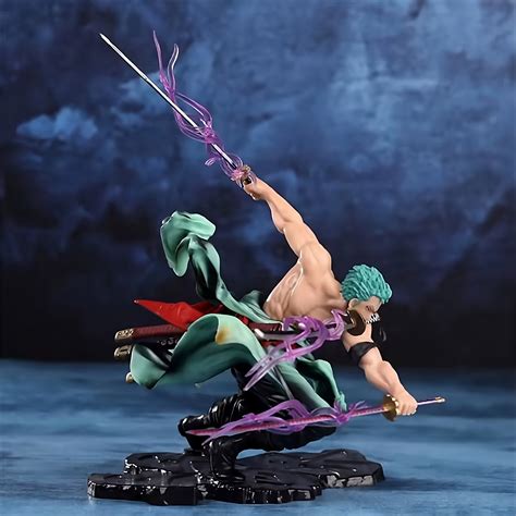 One Piece Roronoa Zoro 3 Sword Style Anime Figures 2 Variants 10cm
