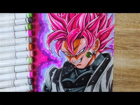How To Draw Goku Black Super Saiyan Rose