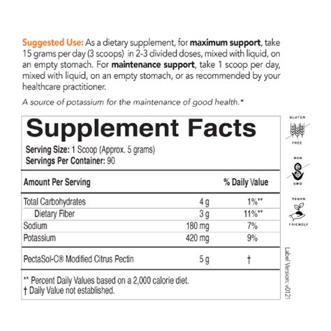 Pectasol Powder The Original And Only Clinically Proven Mcp Econugenics