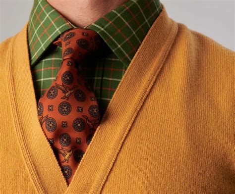 Mens Classic Ties Wool Herringbone Tie Us