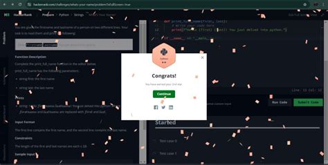 Python Codingjourney Hackerrank Galgotiasuniversity