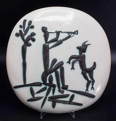 Pablo Picasso Flute Player With Dancing Goat 1950s Mutualart